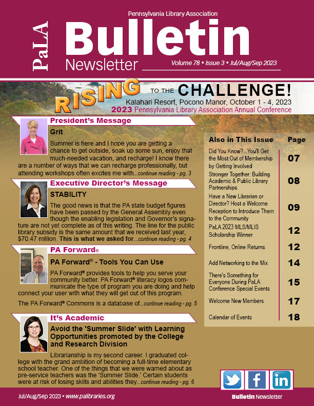 Bulletin - Pennsylvania Library Association