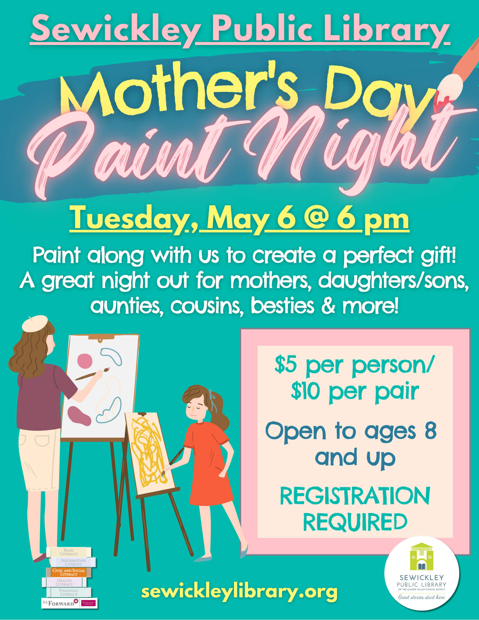 Mother's Day Paint Night - Pennsylvania Library Association